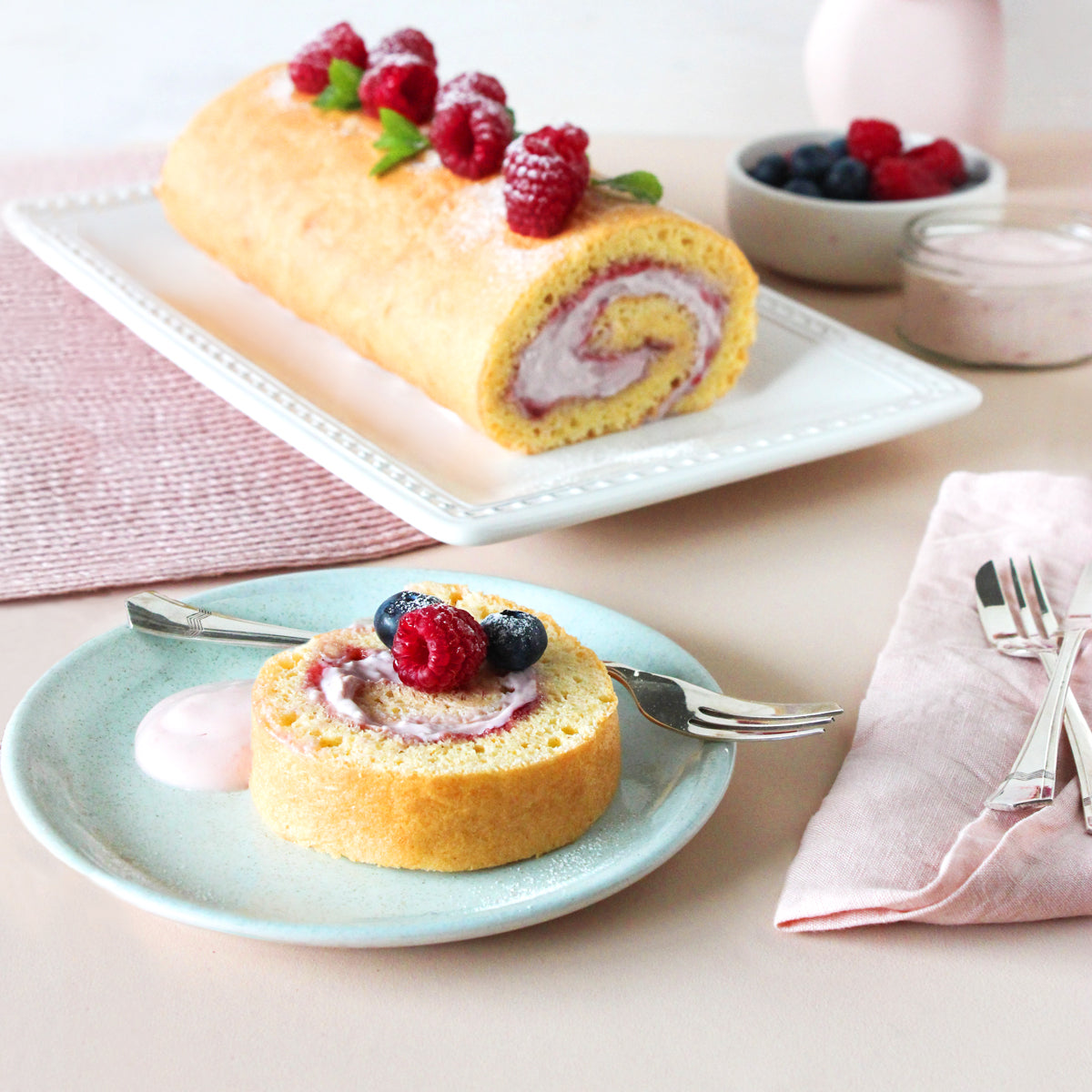 Berry Roulade Recipe | EasiYo USA