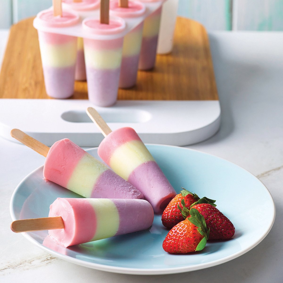 Stripy Ice Block Recipe | EasiYo Yogurt USA - EasiYo USA
